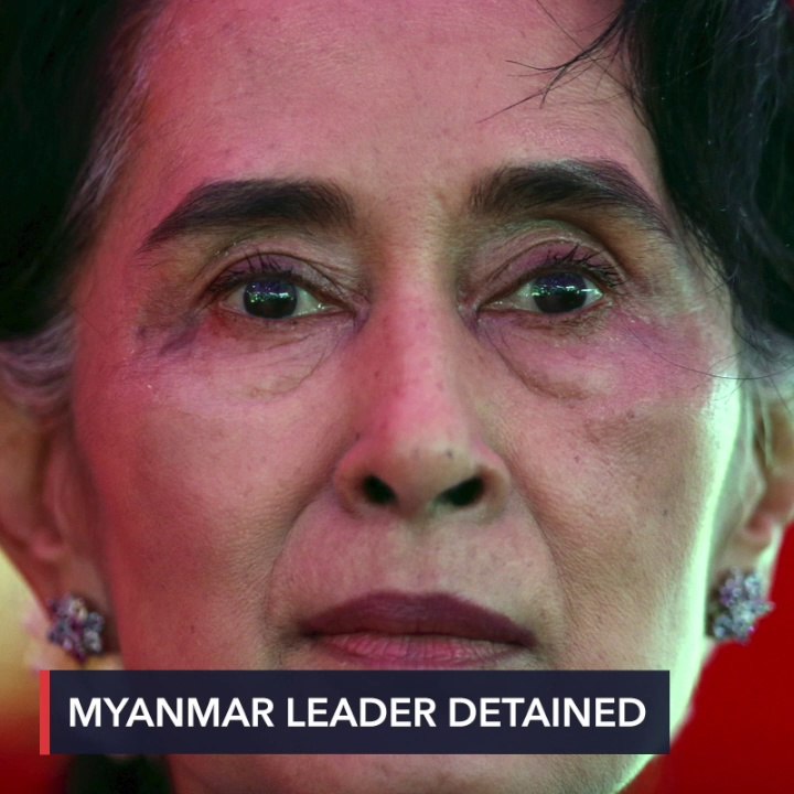 Myanmar Military Seizes Power Detains Elected Leader Aung San Suu Kyi