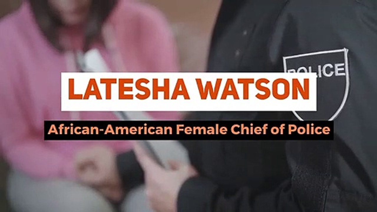 Latesha Watson - African-American Female Chief of Police - video ...