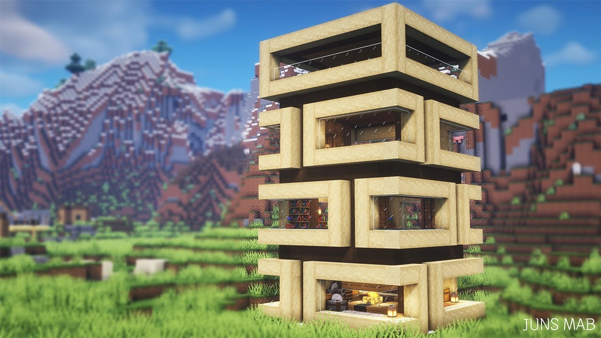 Wooden Minecraft Mansion Minecraft How To Build A Wooden House Easy