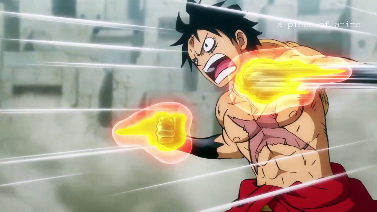 Gear 4th Luffy practices punching with Ryou Haki to defeat Kaido - One ...