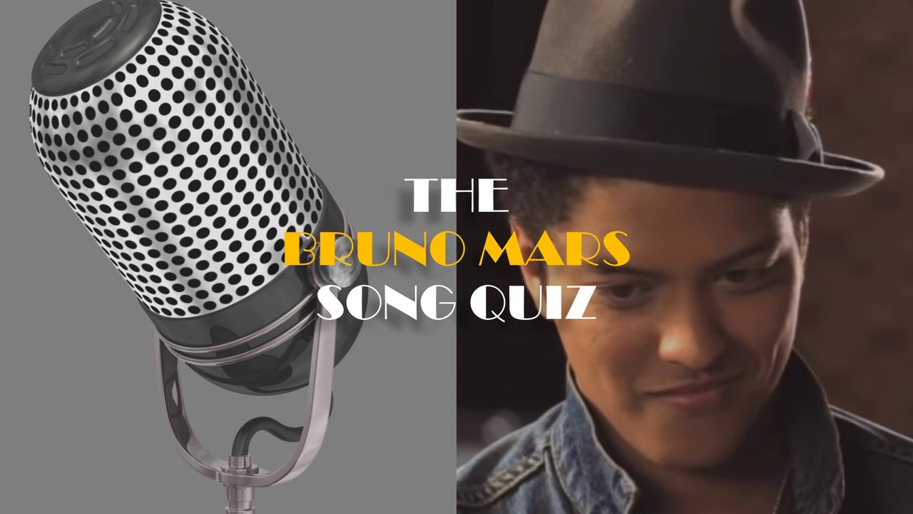 BRUNO MARS ~ PICTURE THE SONG QUIZ - video Dailymotion