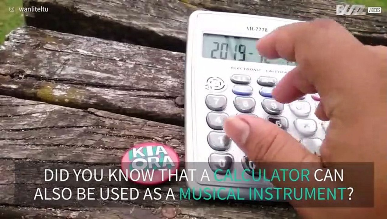 Man turns calculator into musical instrument - video Dailymotion