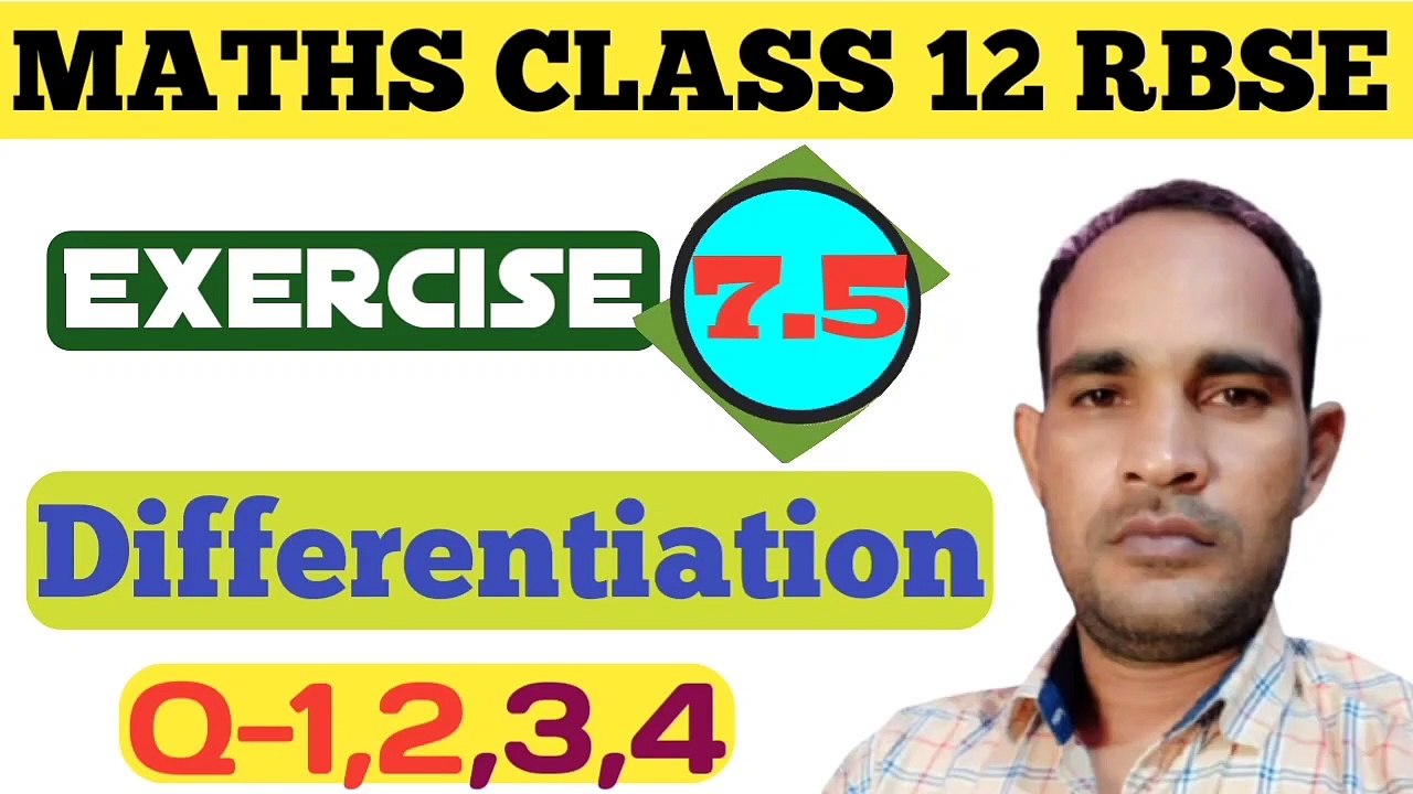 7 5 Maths Class 12 rbse Class 12 Maths Chapter 7 5 maths Class 12