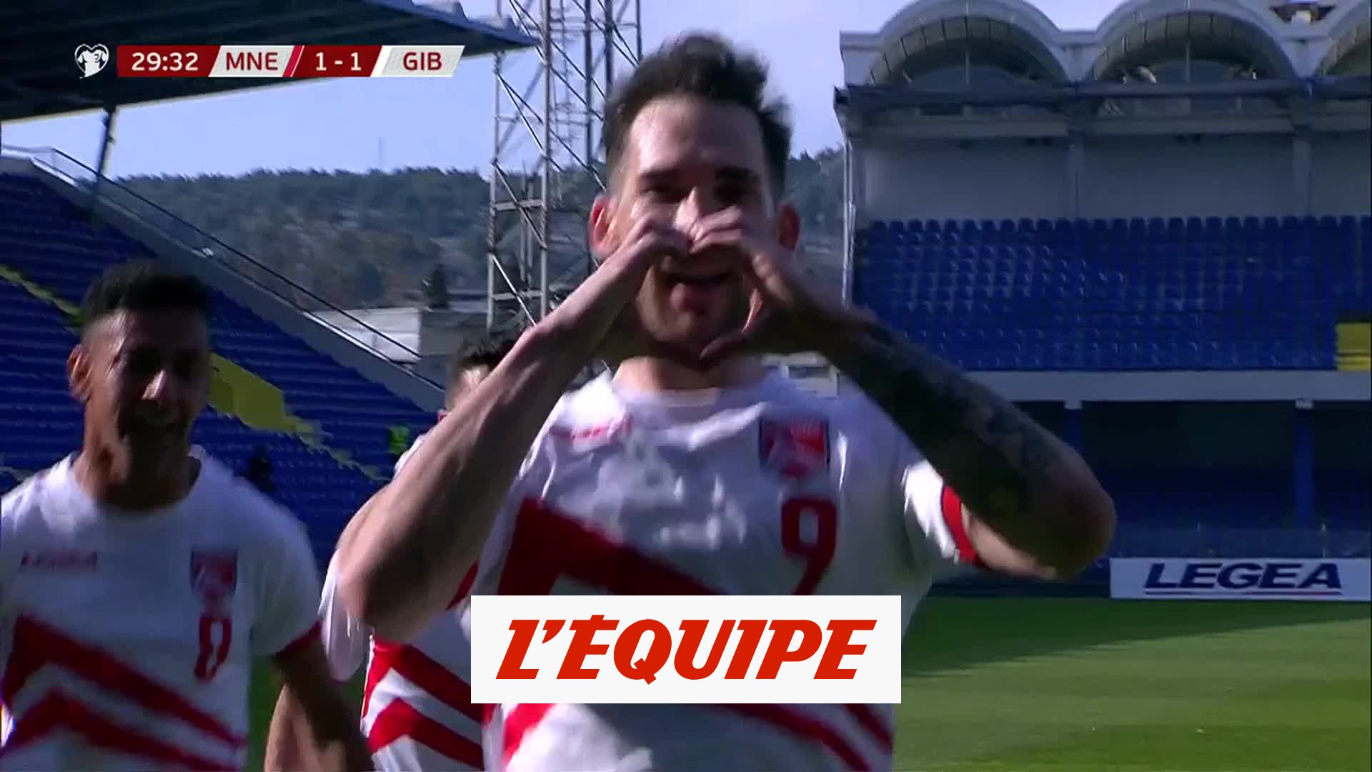 Les buts de Monténégro-Gibraltar - Foot - Qualf. CM