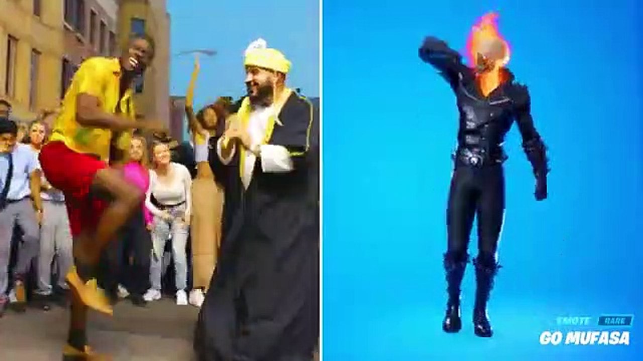 Fortnite Dances In Real Life (Jabba Switchway, Go Mufasa, Rollie ...