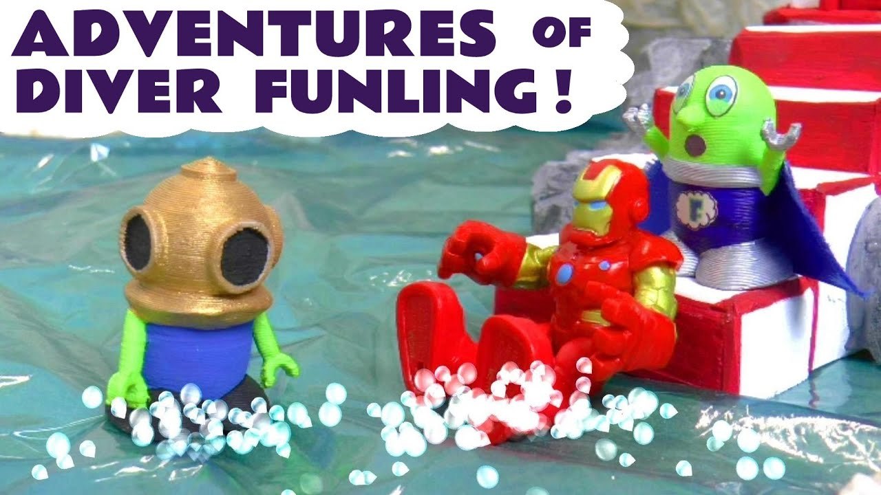 Fun Adventures of Funny Funlings Diver Funling with Marvel Avengers ...
