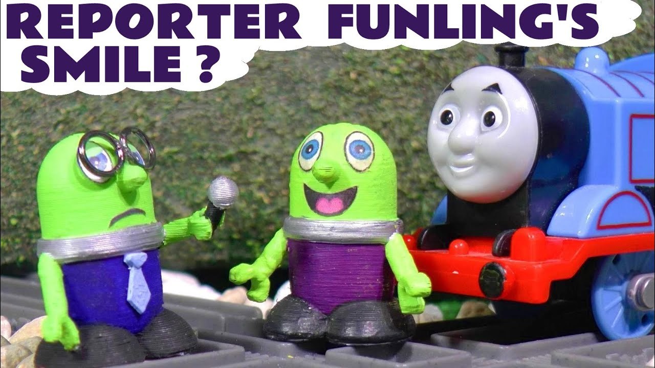Funny Funlings Laughing Challenge with Reporter Funling and Thomas the ...