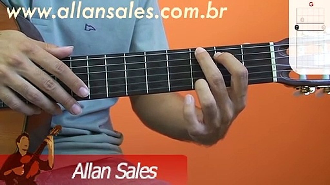 Curso de Violão - Sol Maior (G) - Dicionário de acordes para violão ...