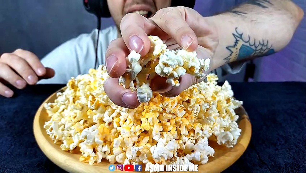 ASMR EATING CHEESE PopCorn | EATING SOUNDS (NO TALKING) MUKBANG - video ...