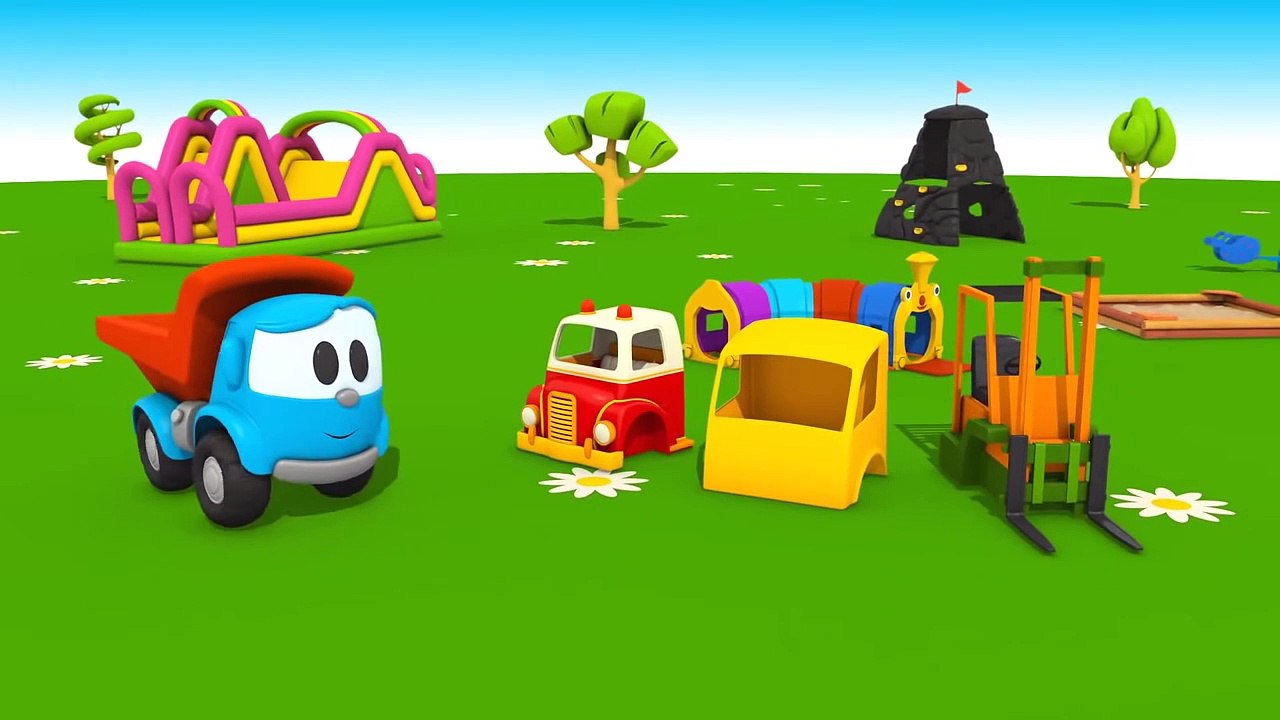 Leo Der Lastwagen Und Leo Junior - 4 Kinder Cartoons Am Stück - video ...