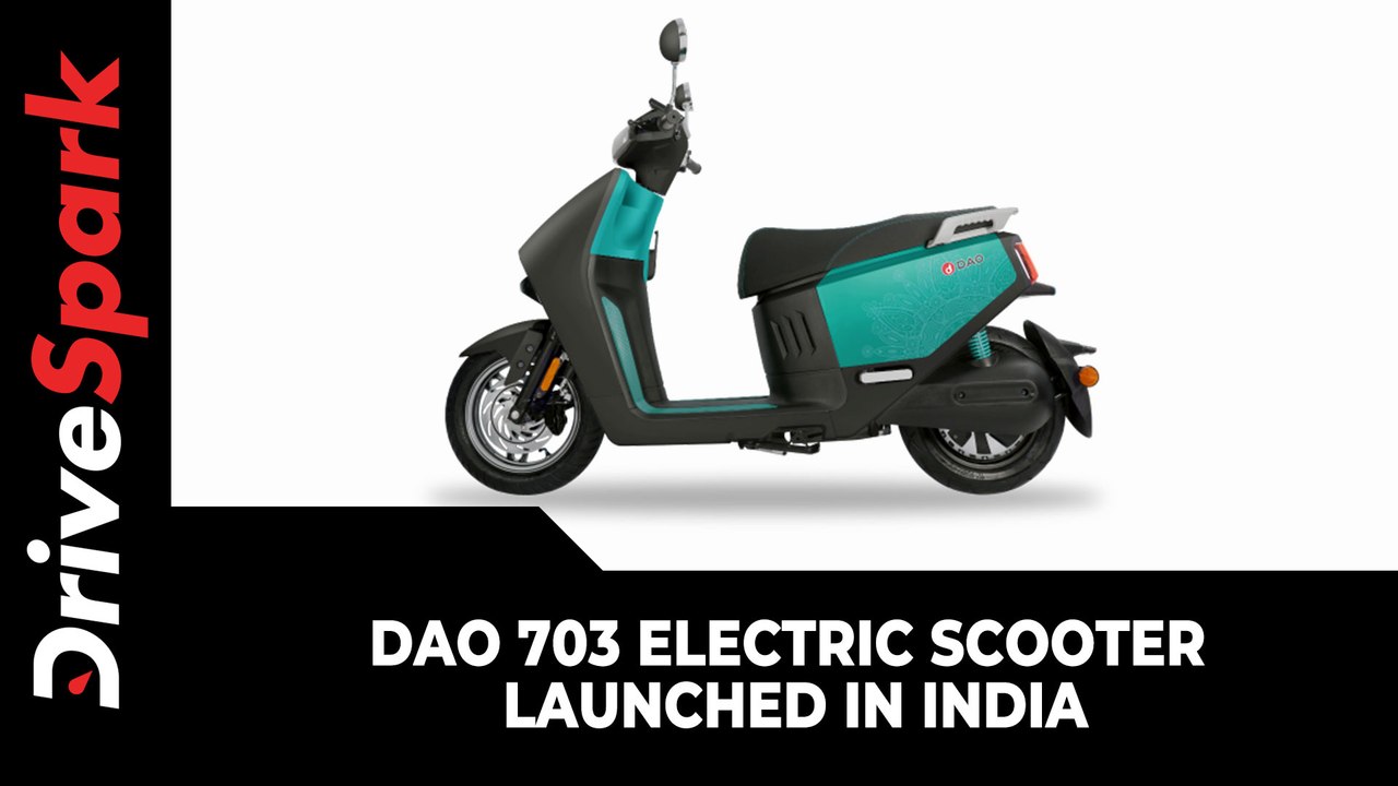 DAO 703 Electric Scooter Launched In India | 70Km/h Top Speed & 100Km ...