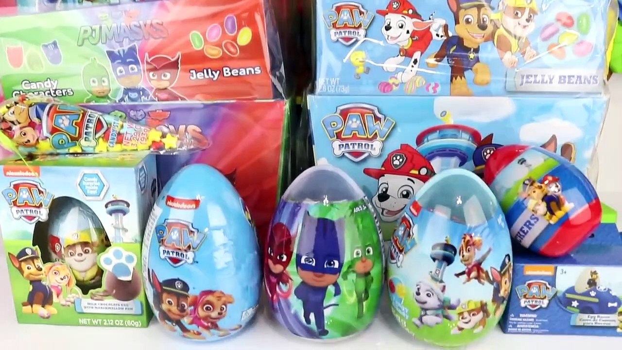 Opening Paw Patrol & Pj Masks Easter Egg Surprises - video Dailymotion