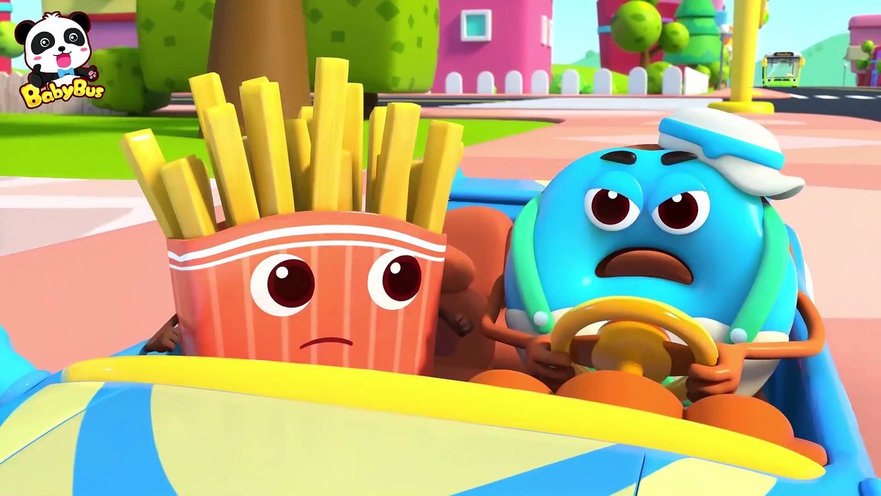 Yummy Food Kitchen - Donuts, Hamburger, French Fries | Nursery Rhymes ...