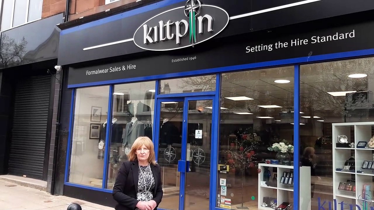 Falkirk shop Kiltpin pleased to return to business - video Dailymotion