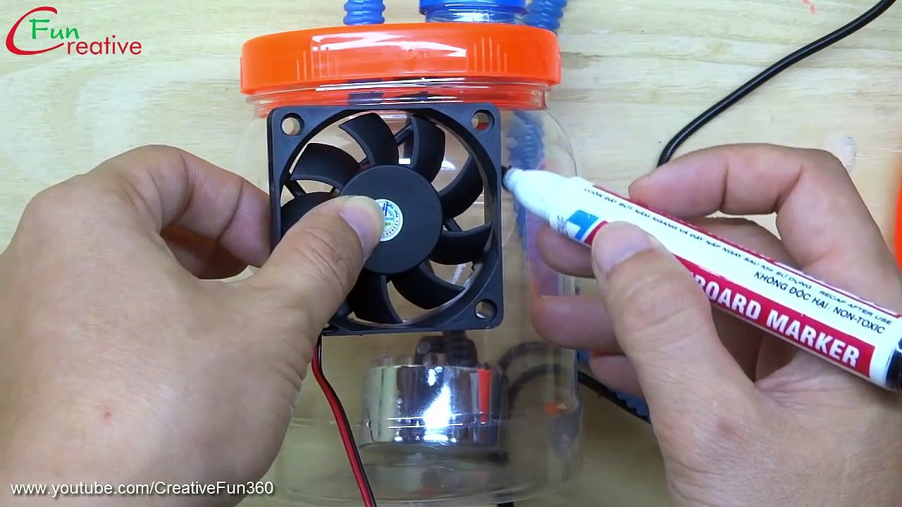 How To Make Misting Fan At Home - Diy Air Conditioner Fan - video ...