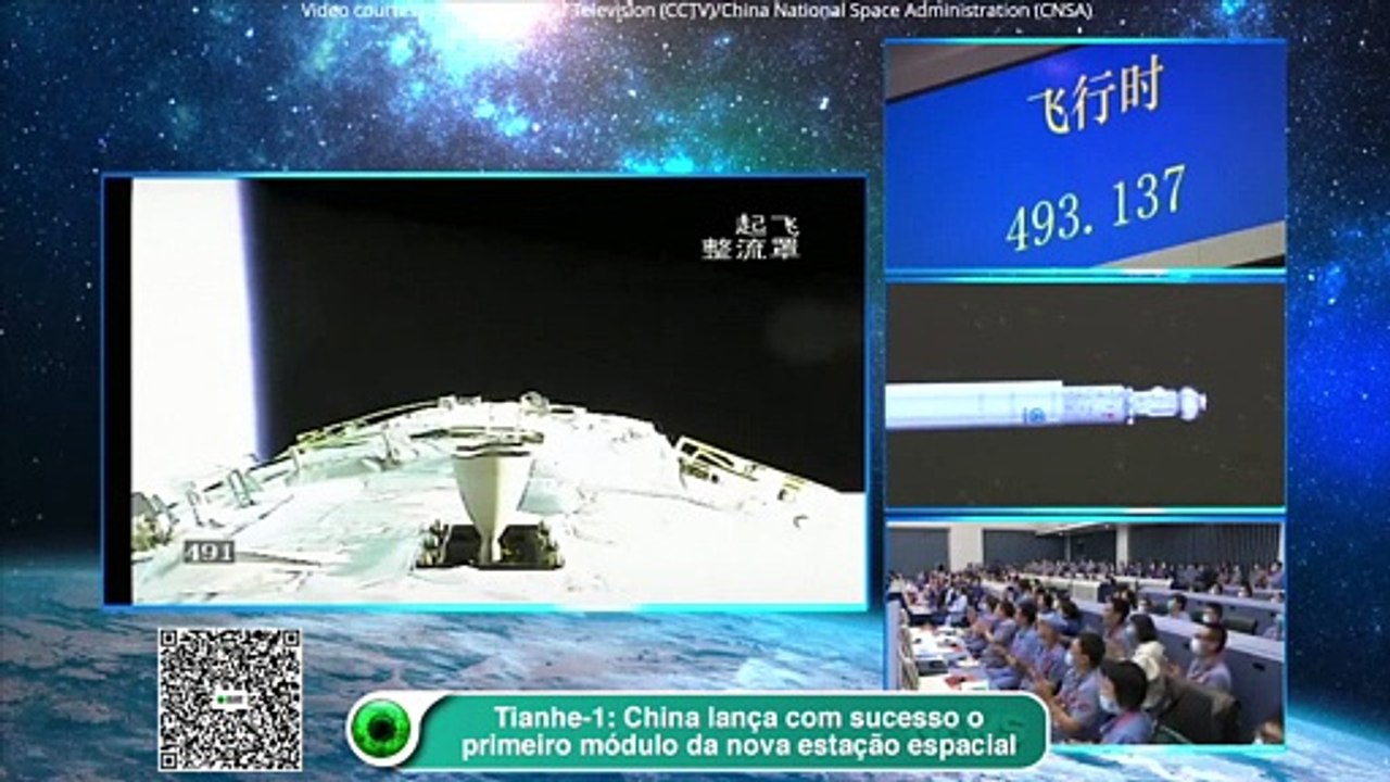 Tianhe-1- China lança com sucesso o primeiro módulo da nova estação ...