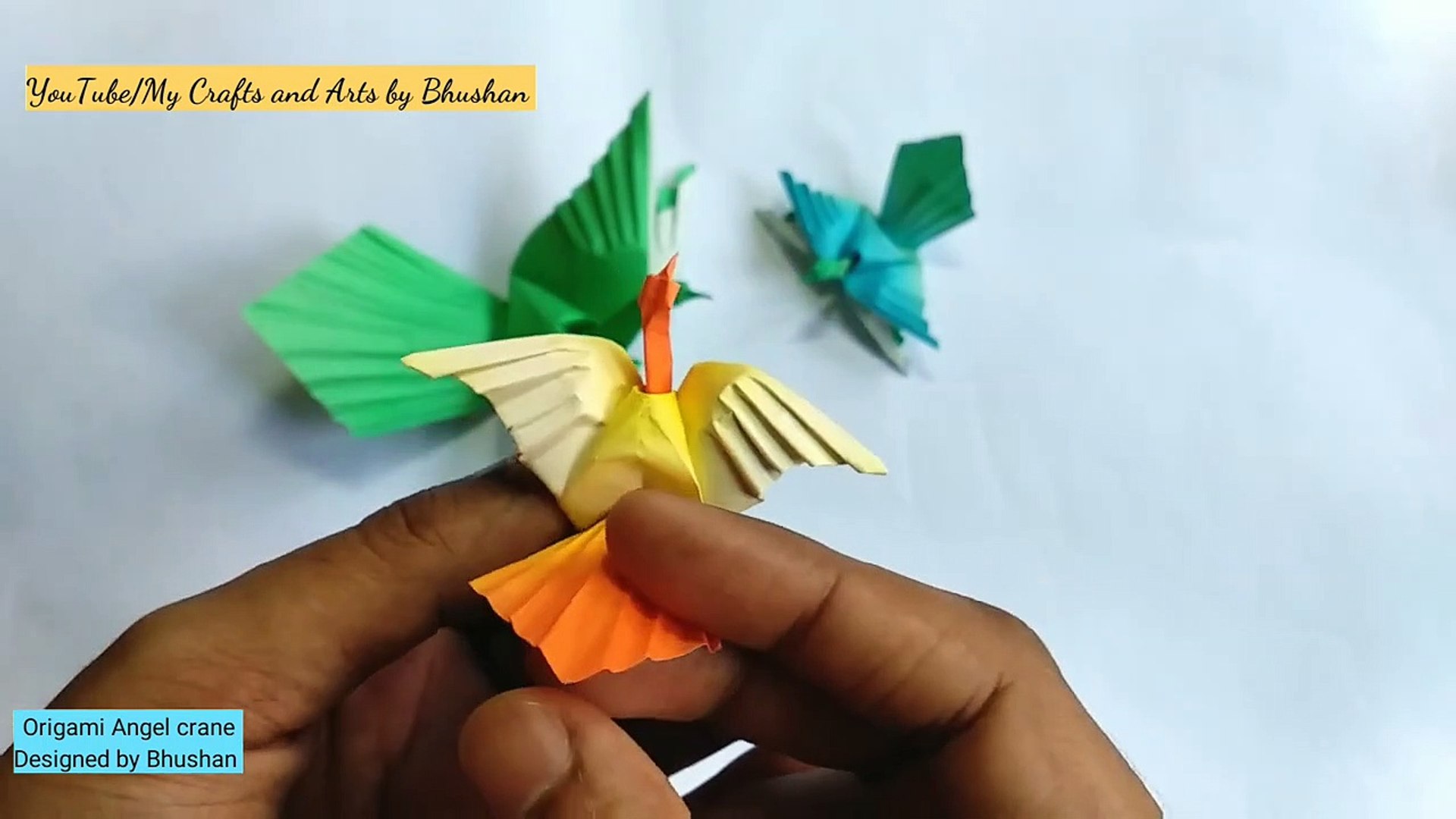 How To Fold A Paper Crane With Flapping Wings