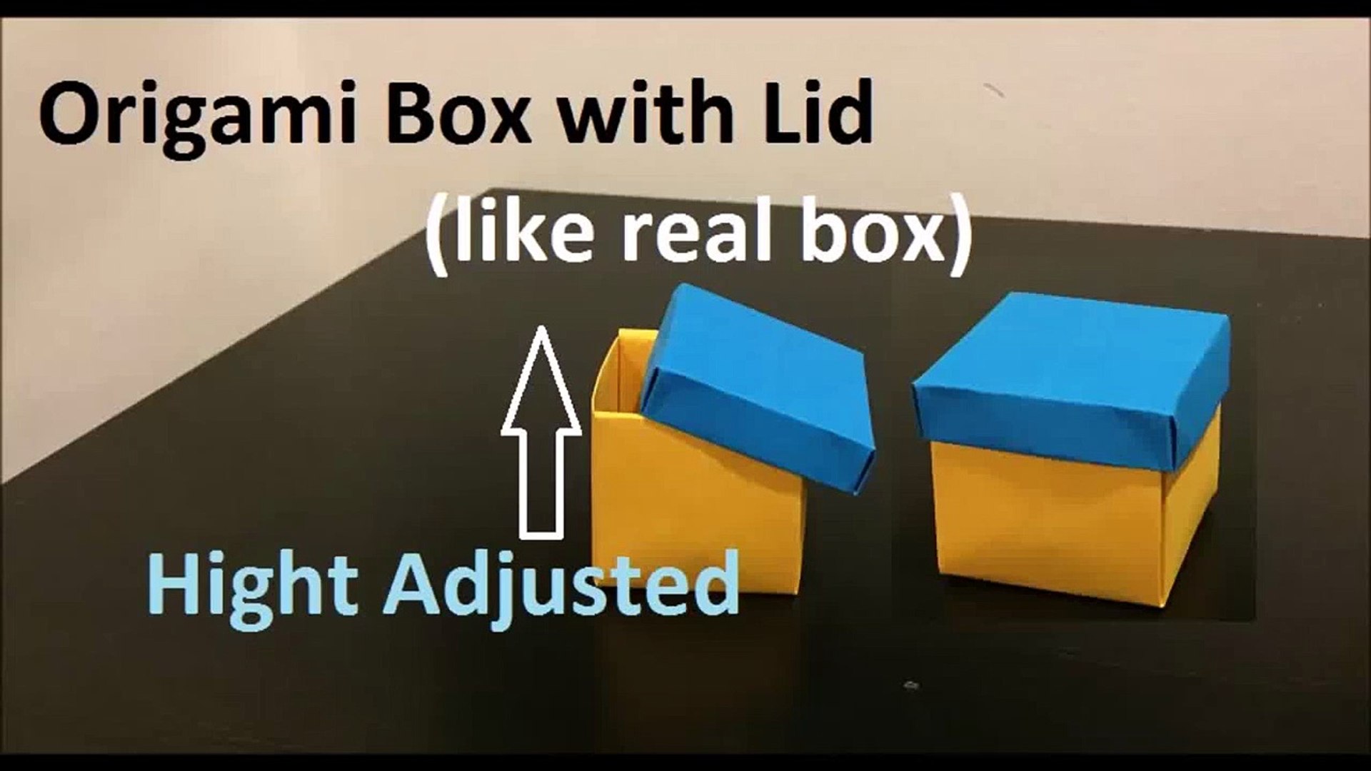 Origami Box With Lid
