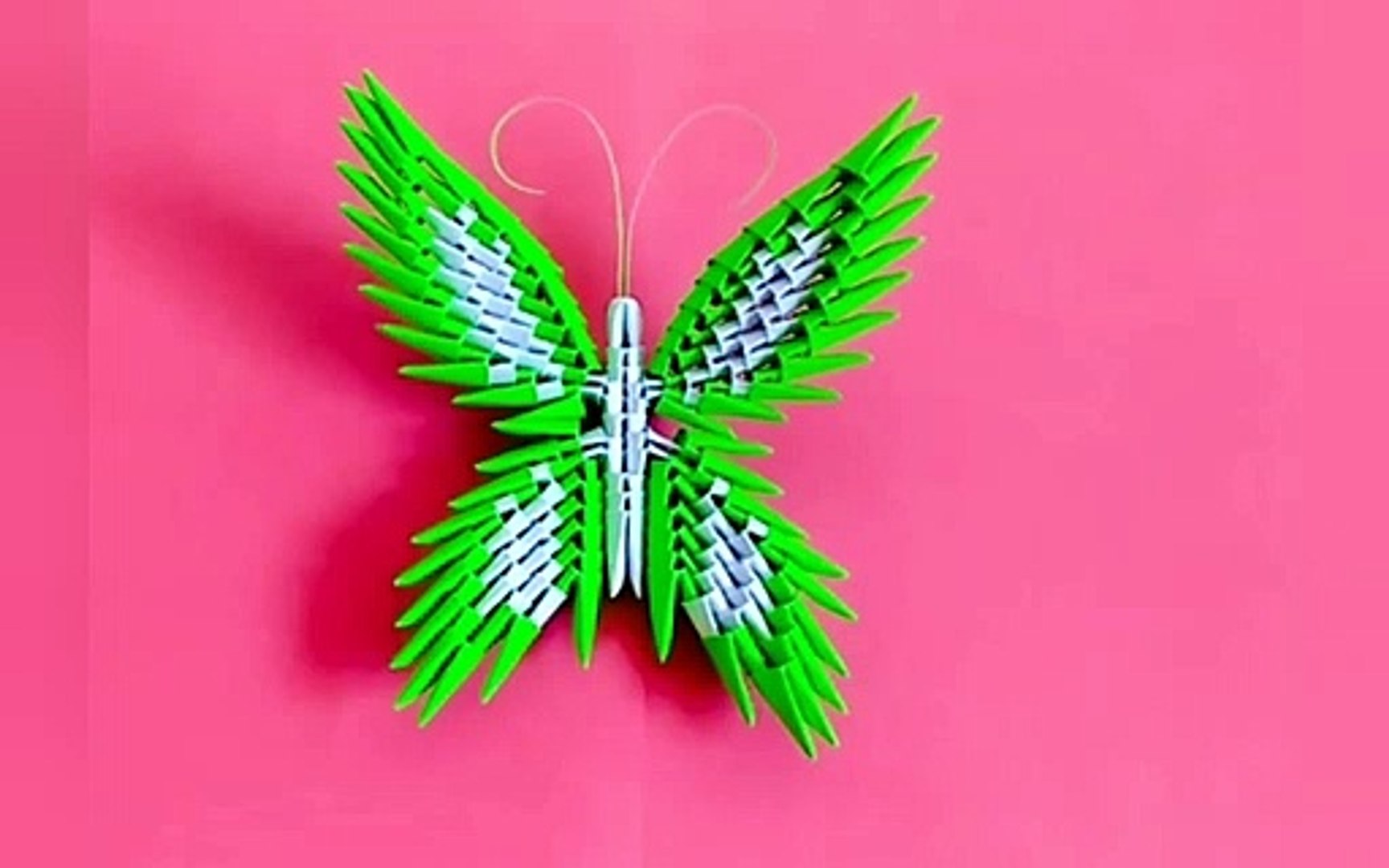 How To Make Origami Butterfly 3d Easy 3D Paper Butterfly Craft For