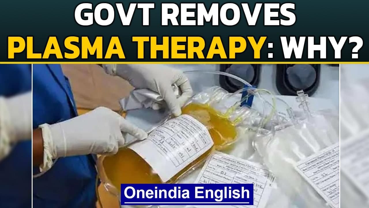 Plasma Therapy removed by Government as treatment for Covid-19 among ...