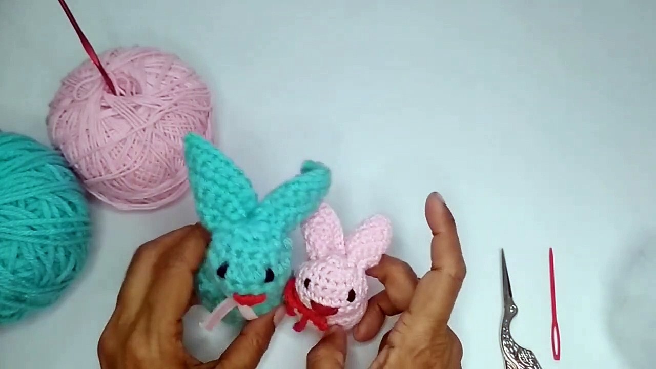 How To Crochet A Bunny From A Square | Crochet Easter Bunny Rabbit For ...