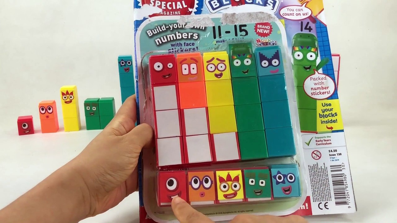 Numberblocks 11 to 15 Building Blocks Set of 55 by CBeebies || Keith's ...