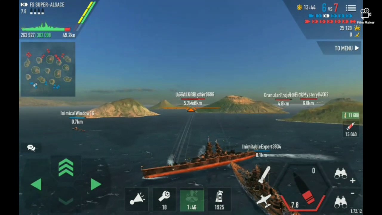 BATTLE OF WARSHIPS , WORLD WAR II , FS SUPER - ALSACE ( PART 2 ) , 1. ...