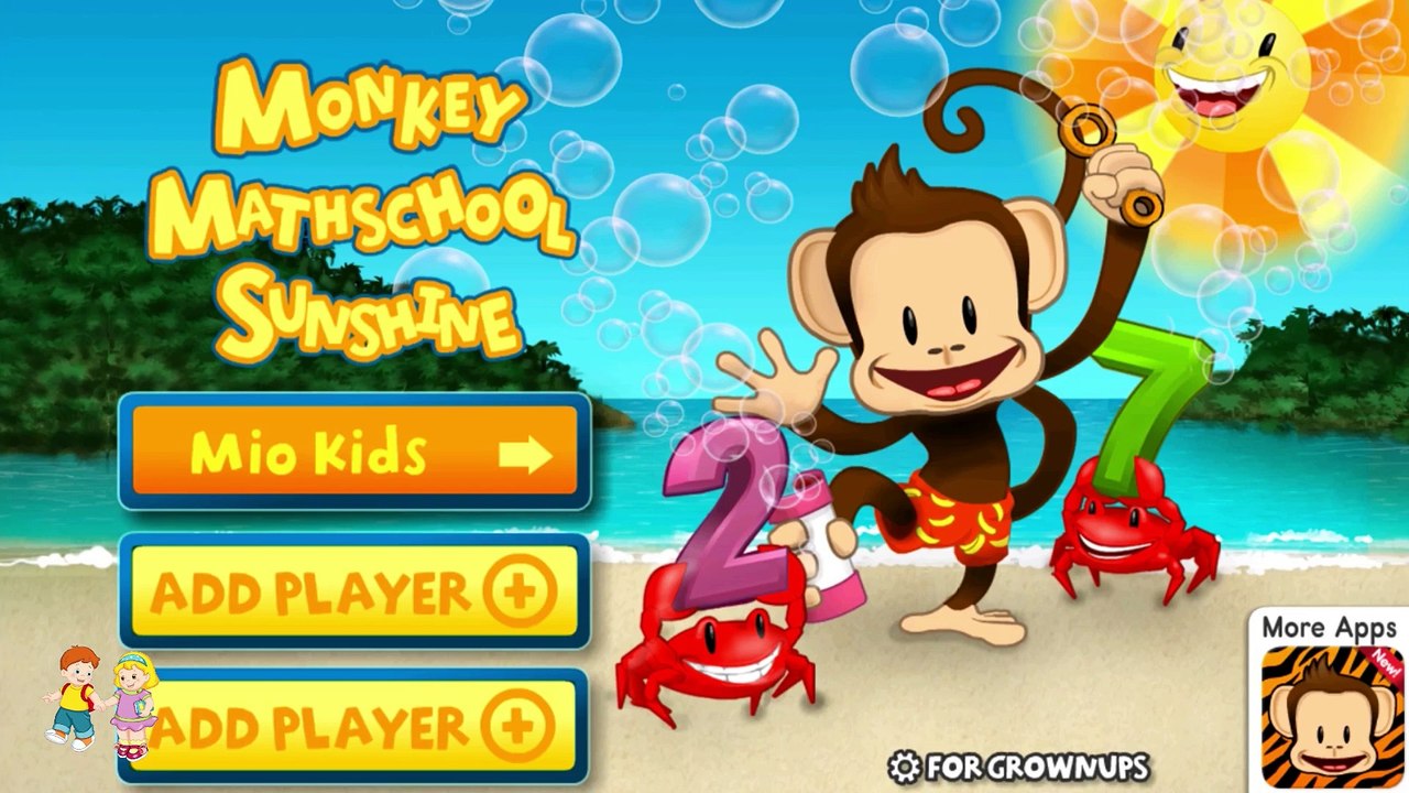 Learn Numbers and Shapes with Monkey Preschool Math Educational Cartoon ...