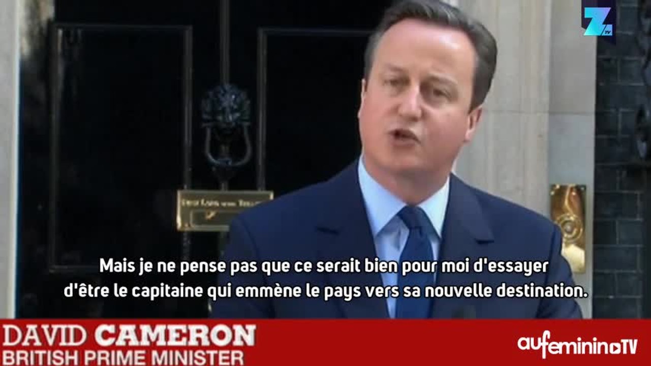 Brexit : David Cameron ’out’ - Vidéo Dailymotion