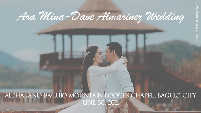 Ara Mina-Dave Almarinez touching wedding march | PEP