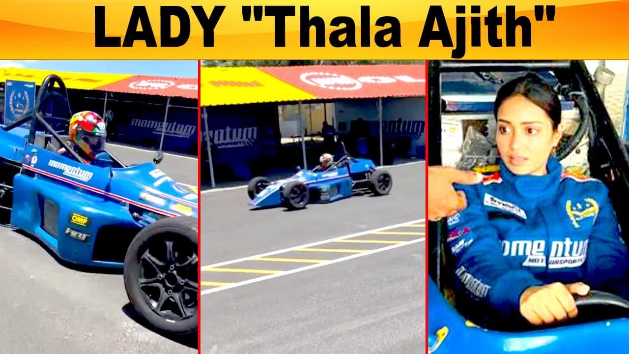 Nivedha Pethuraj Race Car பக்கம் திரும்பியுள்ளார் | Lady Thala Ajith ...