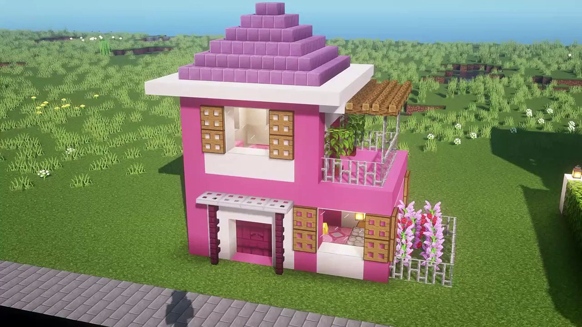 Kawaii Minecraft House Pink Kawaii House Mod Apps On Google Play