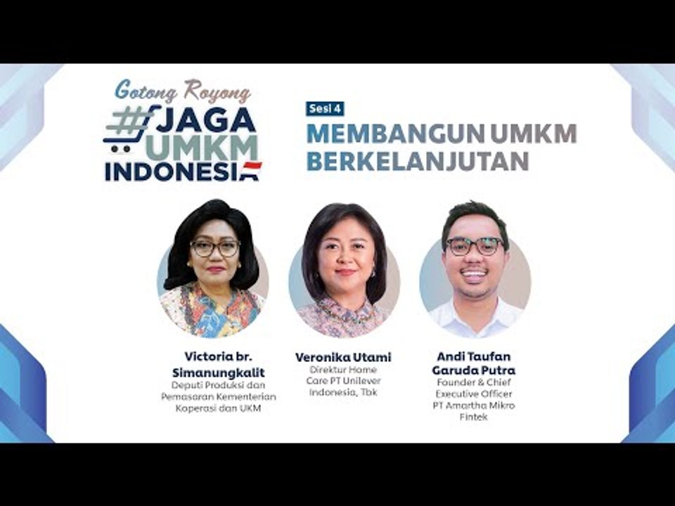Membangun UMKM Berkelanjutan | Katadata Indonesia X Unilever Indonesia ...