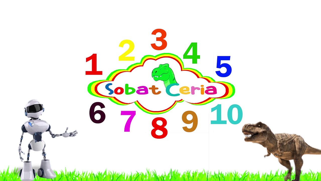 Learn to count and recognize numbers from 1 to 10 accompanied by Dino T ...
