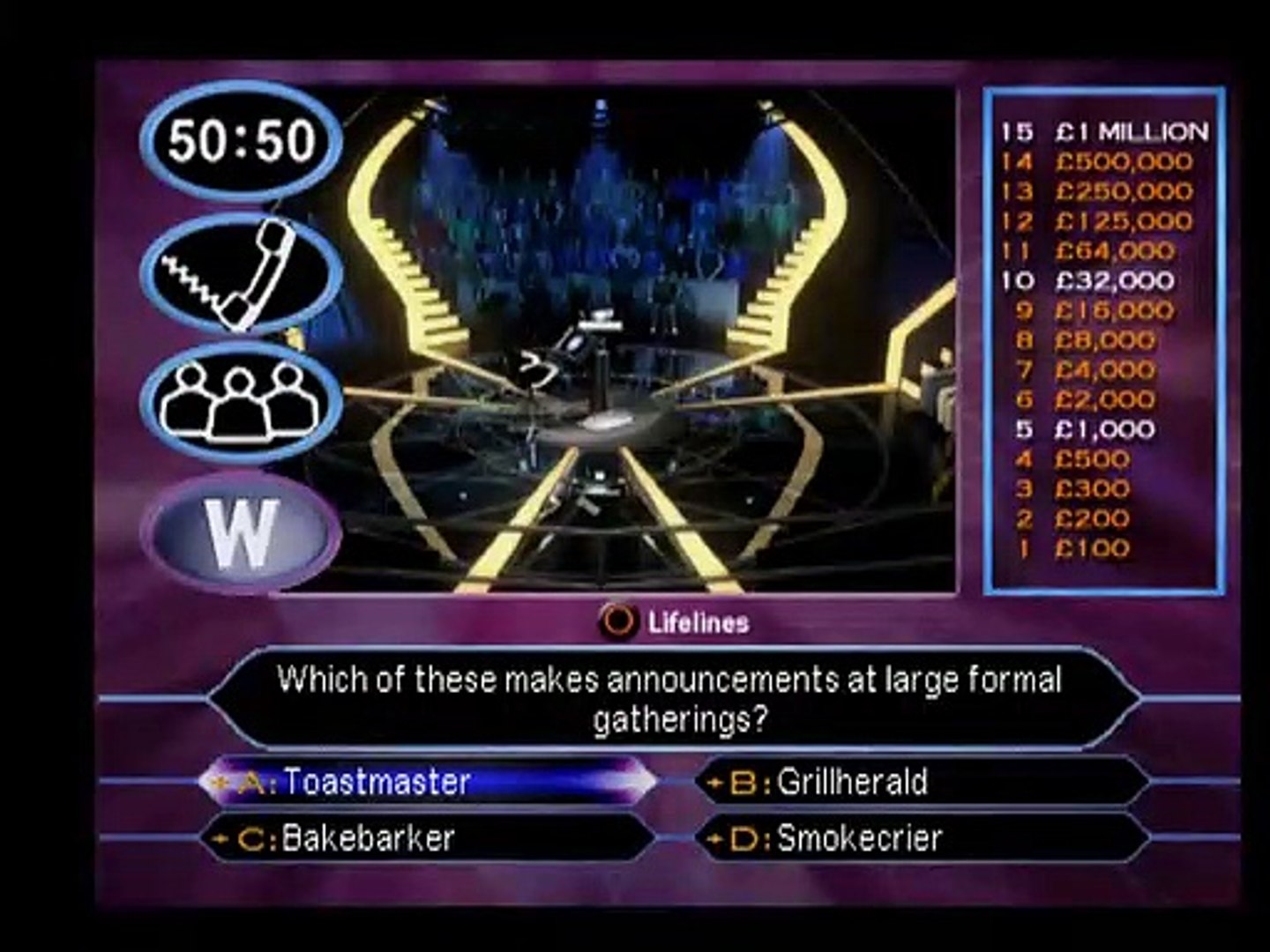 Who Wants To Be A Millionaire Game