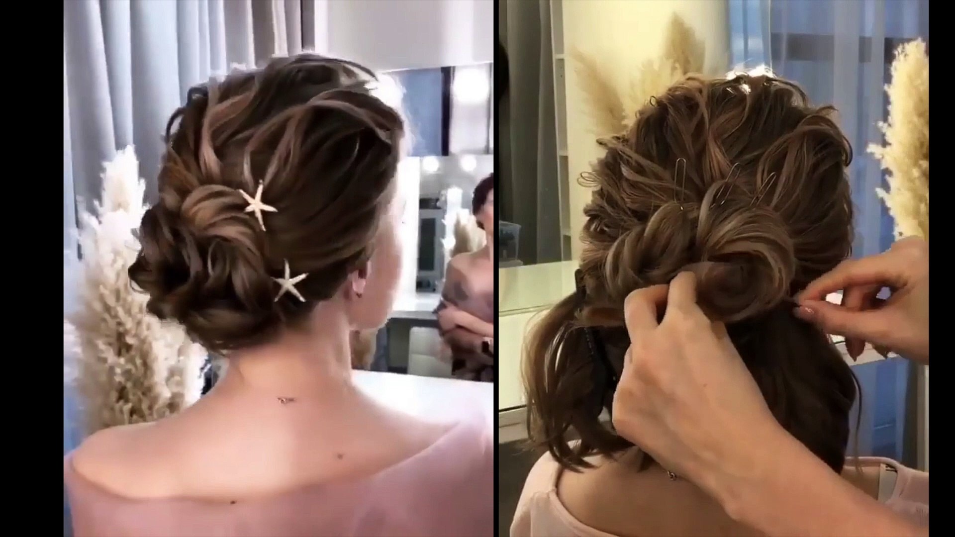 Messy Braided Bun For Prom