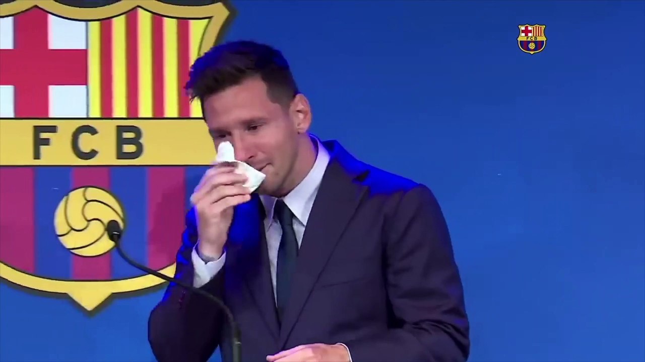 BROKE IN CRYING. Lionel Messi said goodbye to FC Barcelona wanting to ...