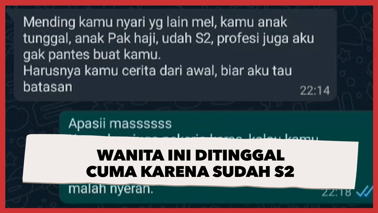 PDKT dengan Cowok, Wanita Ini Ditinggal Cuma Karena Sudah S2 ...