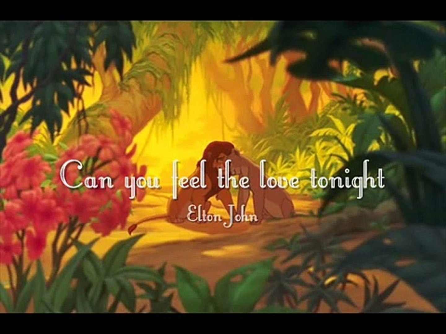 Can You Feel The Love Tonight Lion King Lyrics