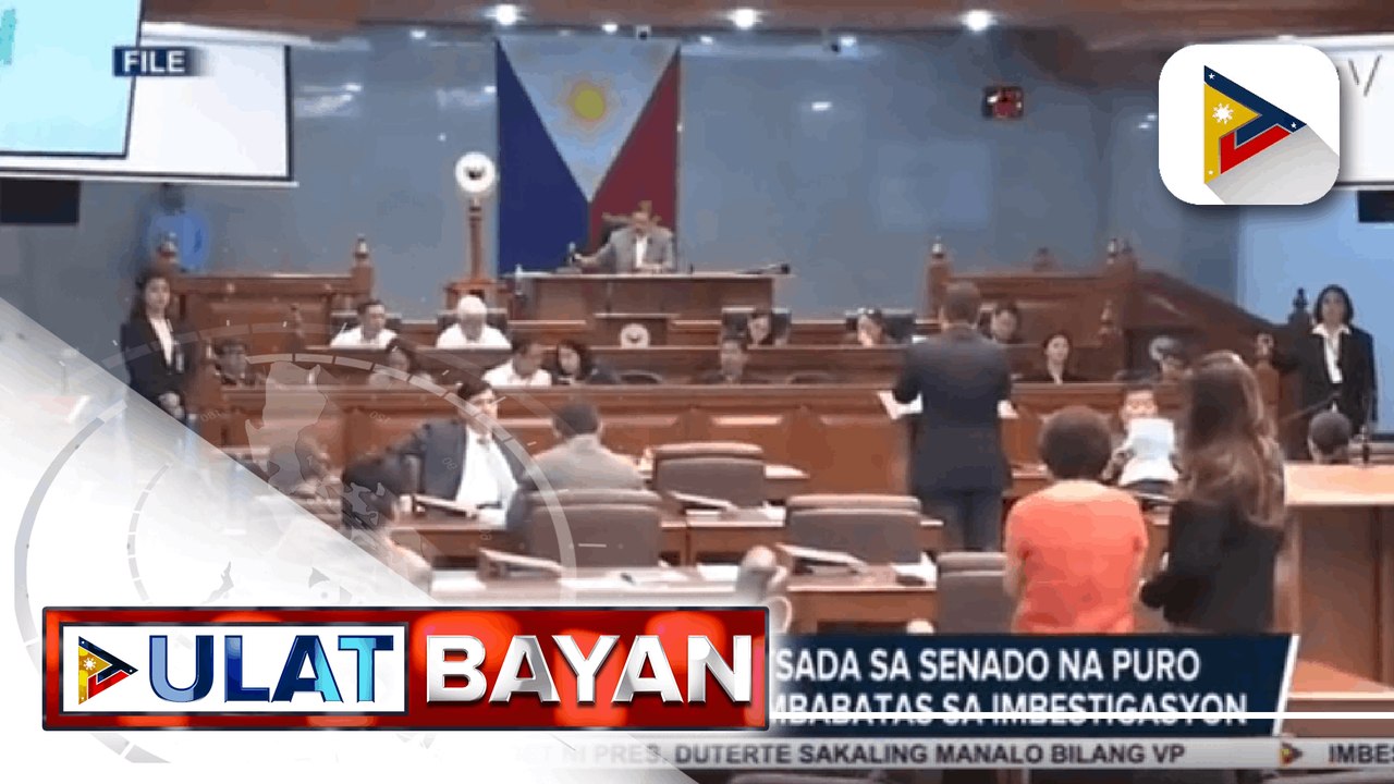 Pres. Duterte, nagpatutsada sa senado na puro postura lang ang mga ...