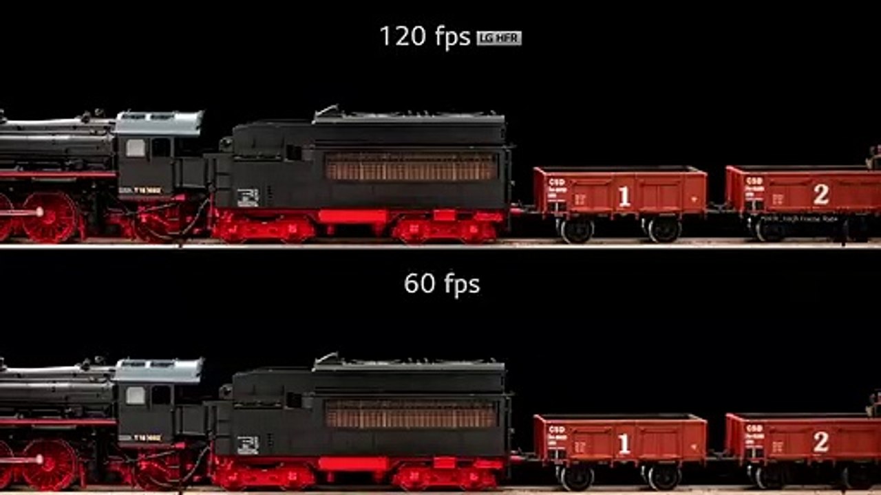 60 fps vs 120 fps Video Comparison - LG High Frame Rate - Dailymotion Video