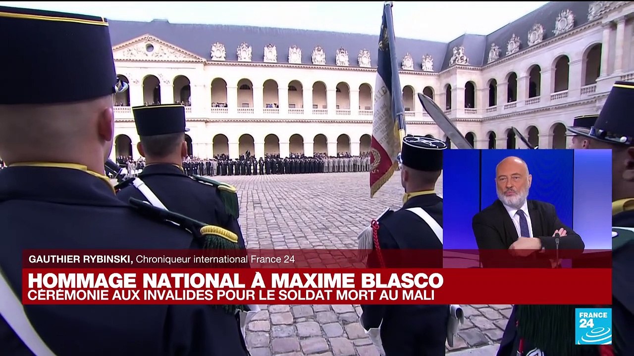 REPLAY - Hommage national à Maxime Blasco : cérémonie aux Invalides pour le soldat mort au Mali ...