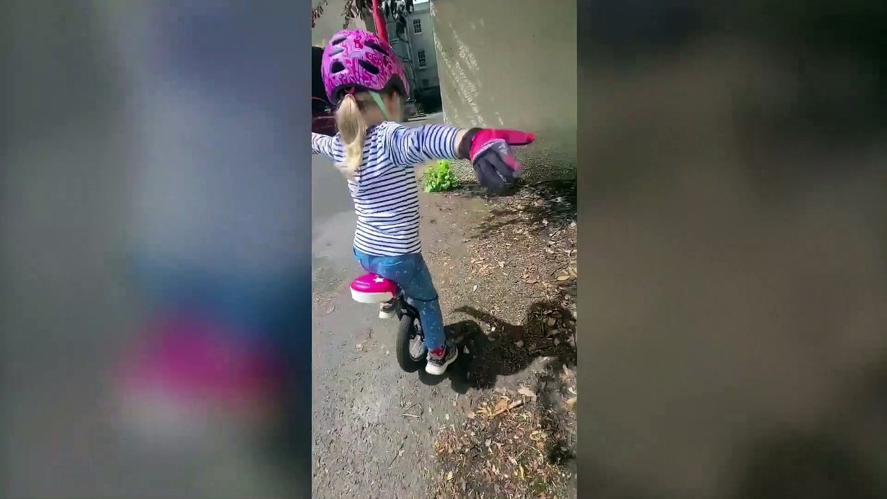 Daisy Adams, a four-year-old who learned to unicycle over lockdown ...