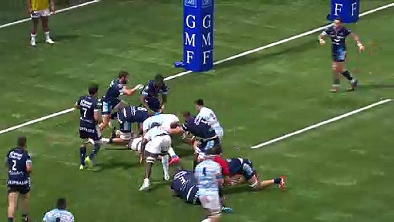 TOP 14 - Essai de Max SPRING (R92) - Racing 92 - Montpellier Hérault ...