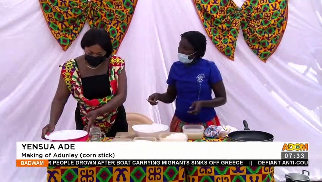 Yensua Ade: Making of Adunley (corn stick) - Afisem on Adom TV (27-10 ...