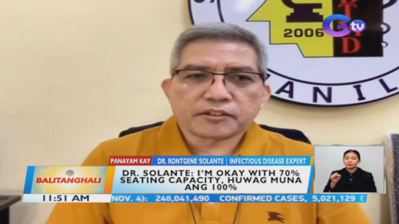 Panayam kay Dr. Rontgene Solante, infectious disease expert | BT ...