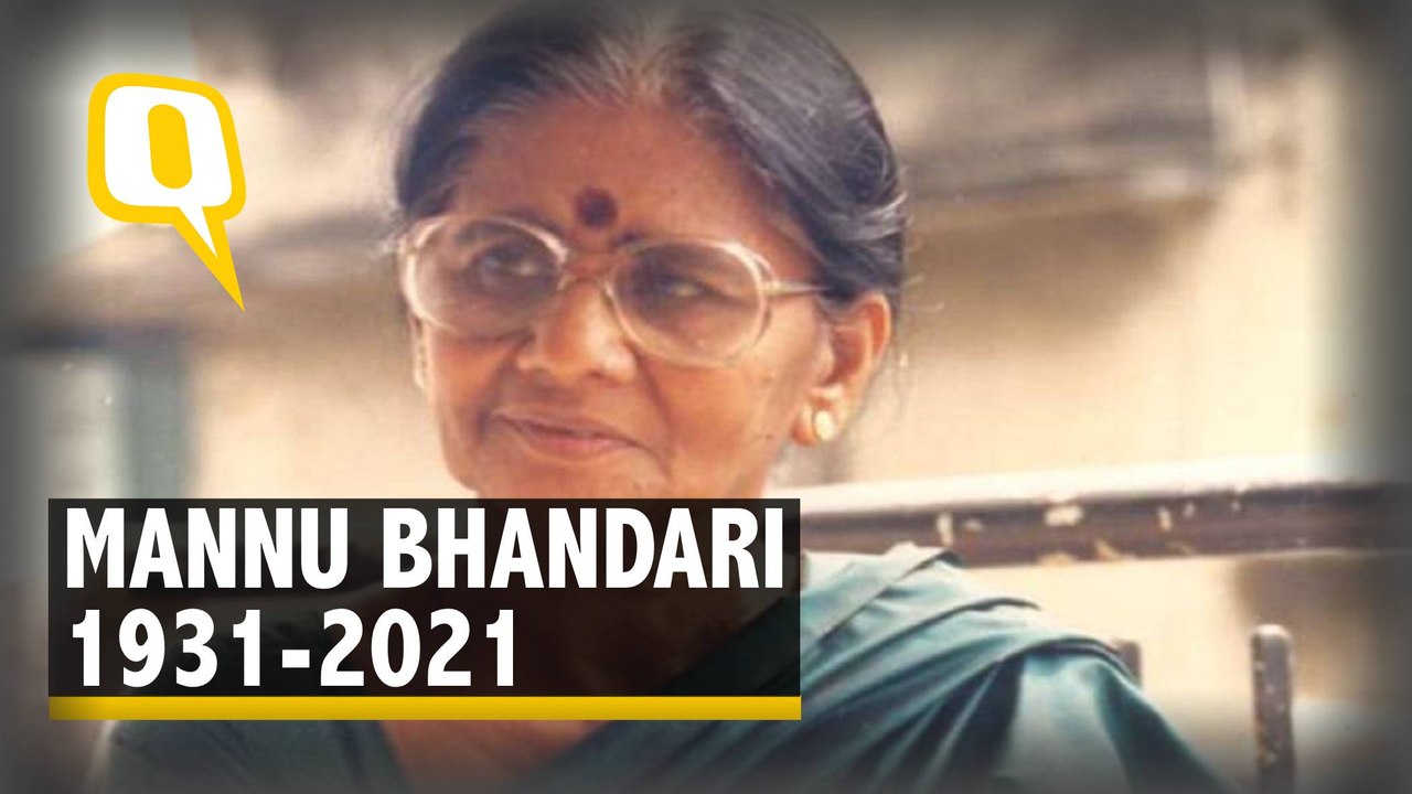 Celebrated Hindi Writer Mannu Bhandari Passes Away at 90 - video ...