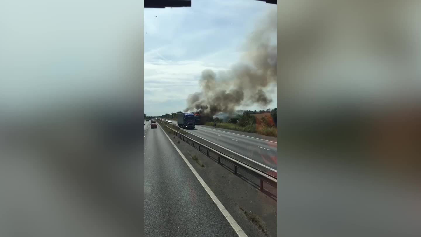 Lorry fire M2