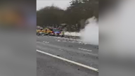 Footage shows major crash on M20