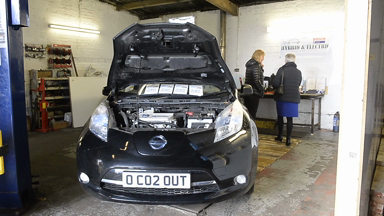 Dave Tomsett of Tomsett Kent MOT unveils electric charging point for ...